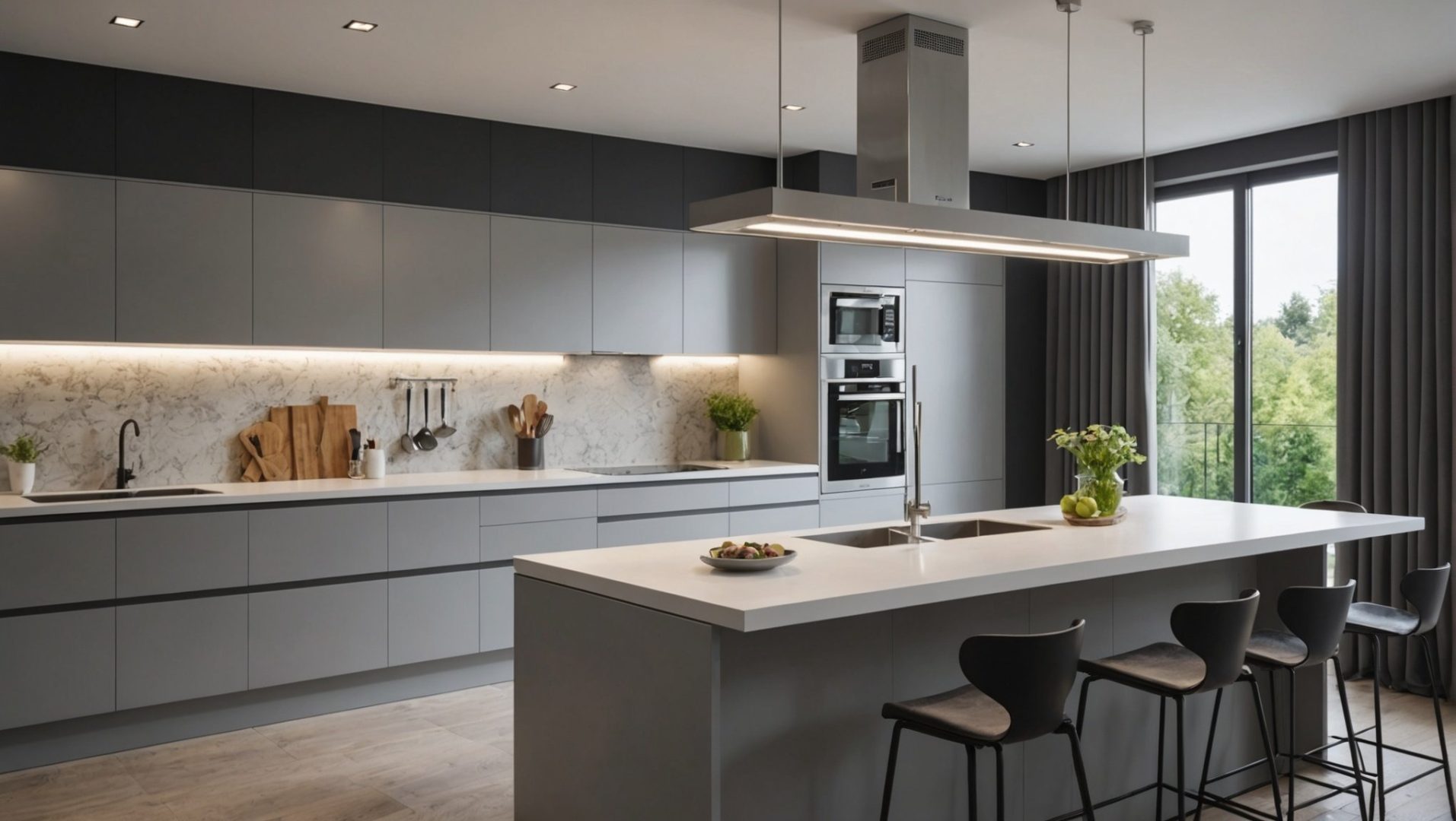 How to design lighting schemes that reduce glare on kitchen surfaces ...